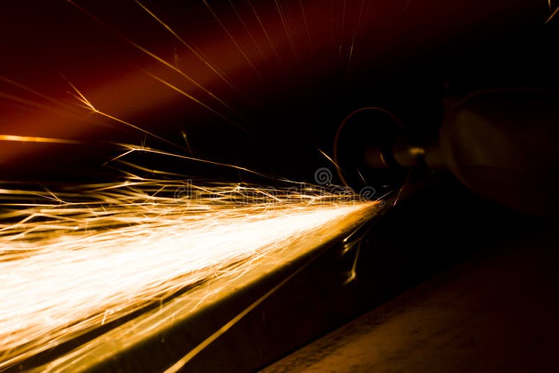 Metal grinding stock photo. Image of mechanic, manufacture - 38833142