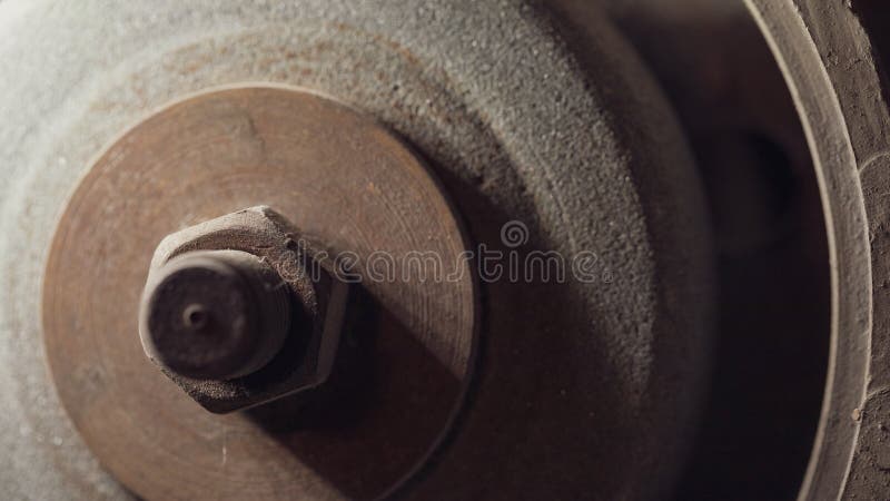 Grinding Wheel. the Rough Surface of an Old Grinding Wheel Stock Photo ...