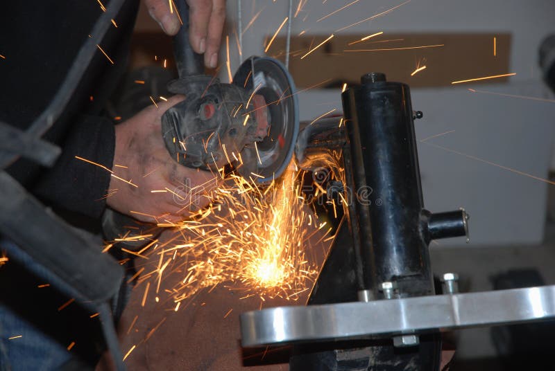Grinding work stock photo. Image of motorcycle, grinder - 91286658