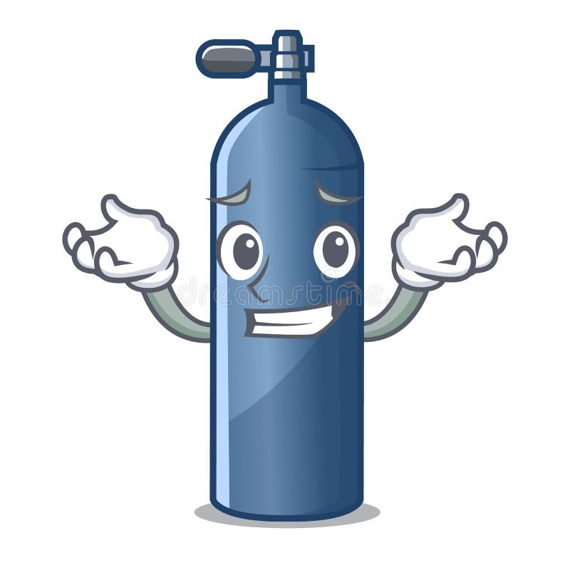 Grinning Air Tank Diving Isolated the Mascot Stock Vector ...