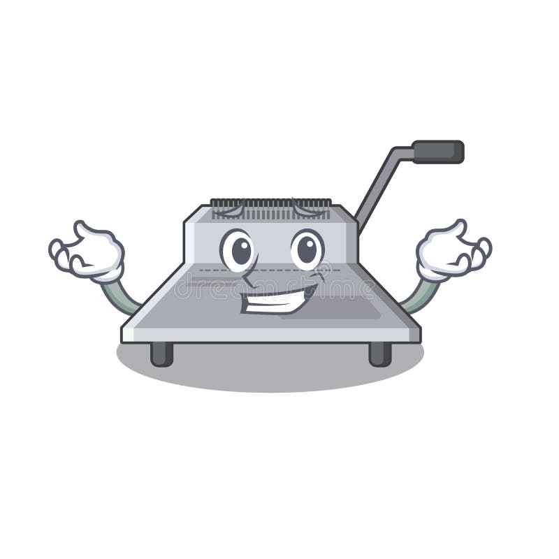Grinning Binding Machine in the Cartoon Shape Stock Vector ...