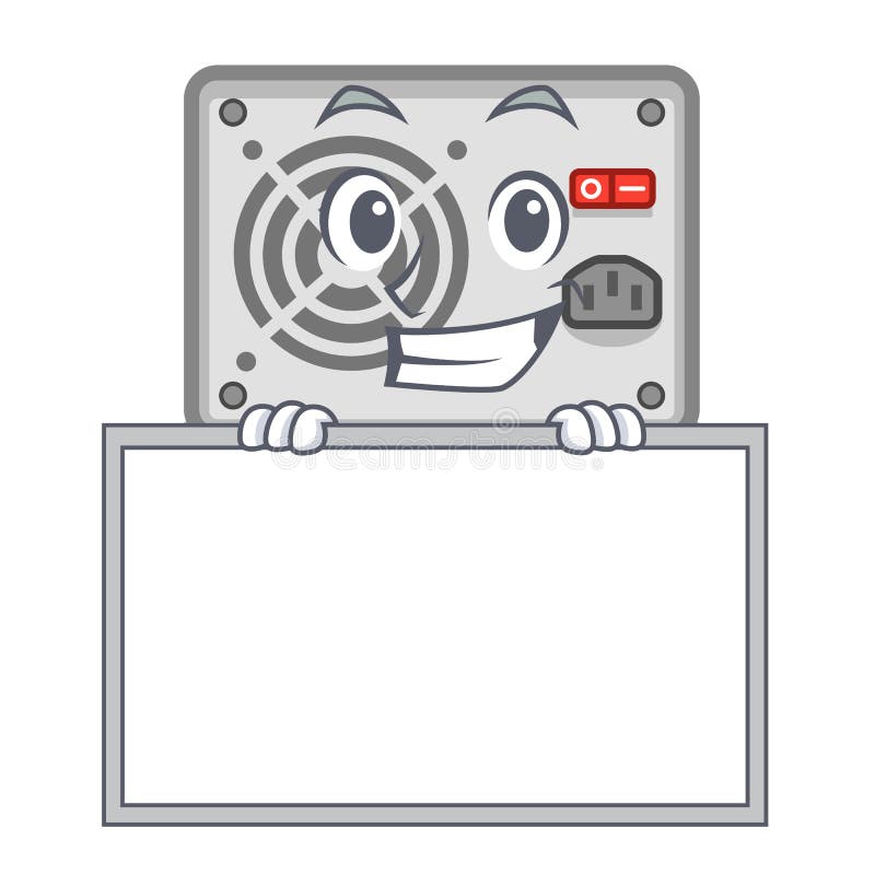 With Board Power Supply Isolated in the Cartoon Stock Vector ...
