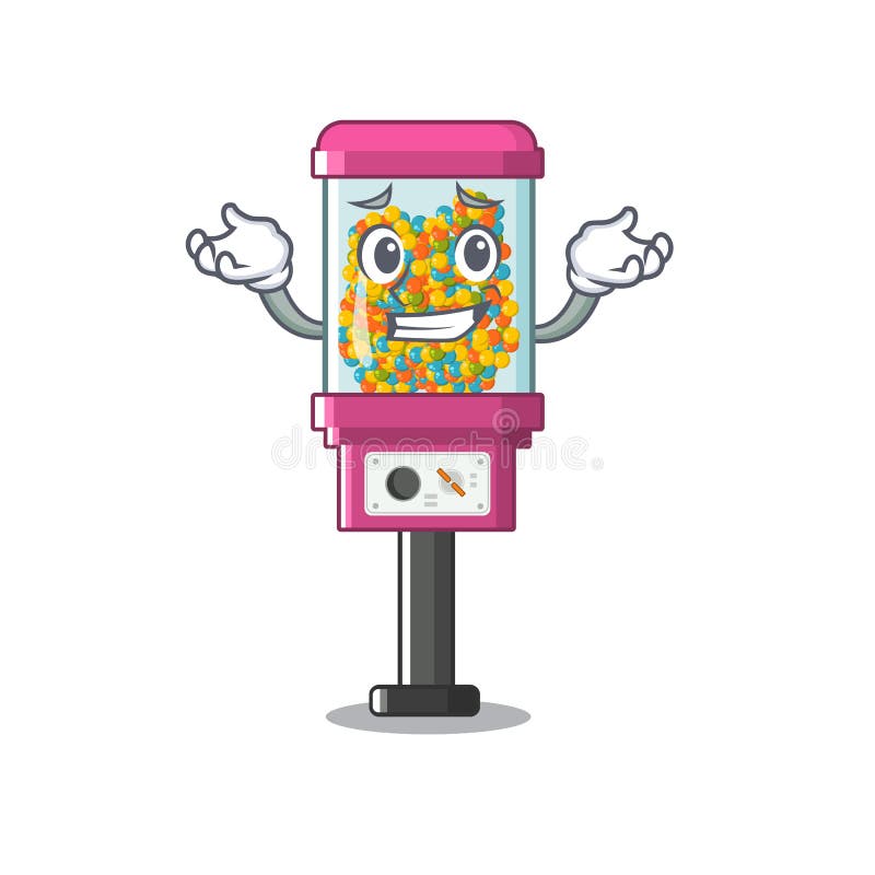 Grinning Candy Vending Machine in a Cartoon Stock Vector - Illustration ...