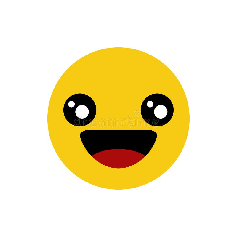 Grinning Expression Emoji Face Vector Design Art Stock Vector ...