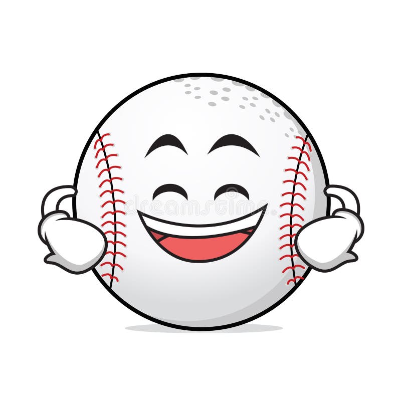 Baseball Face Cartoon stock vector. Illustration of pitch - 23782405