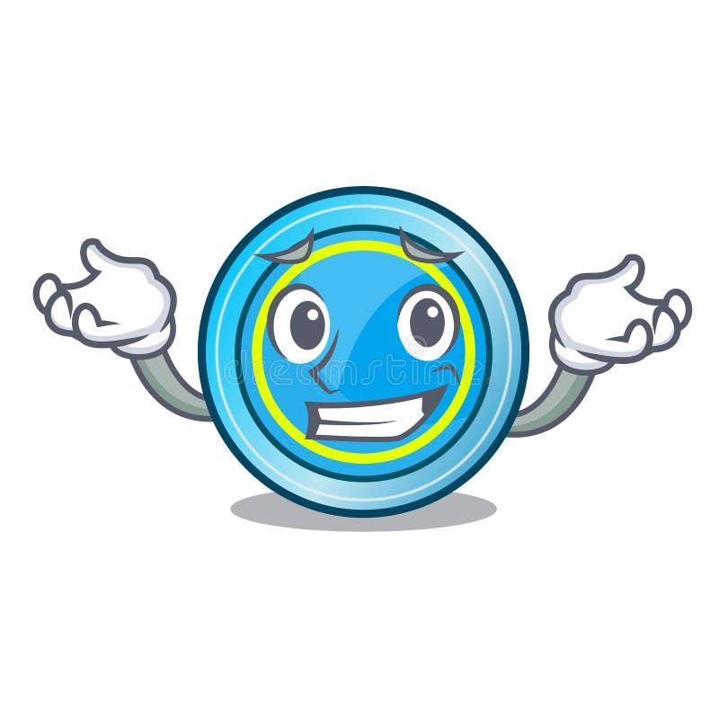 Grinning Frisbee Isolated with in the Cartoon Stock Vector ...