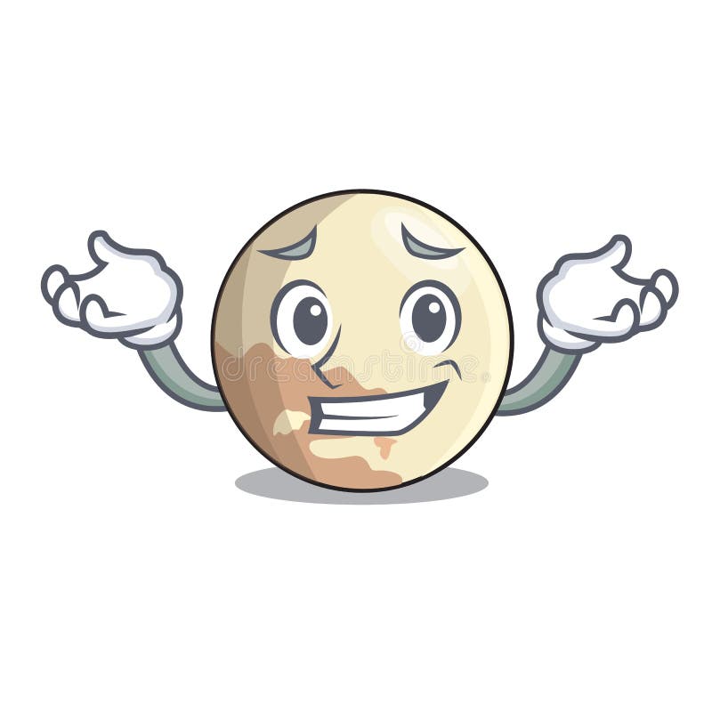 Grinning Image of Planet Pluto in Character Stock Vector - Illustration ...