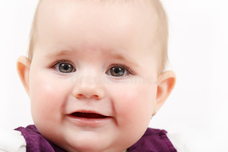 Grinning infant baby stock photo. Image of beautiful - 48379366