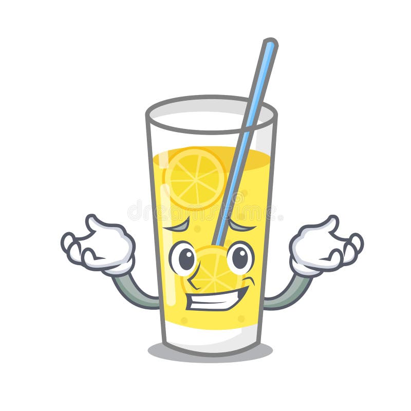 Grinning Lemonade Character Cartoon Style Stock Vector - Illustration ...
