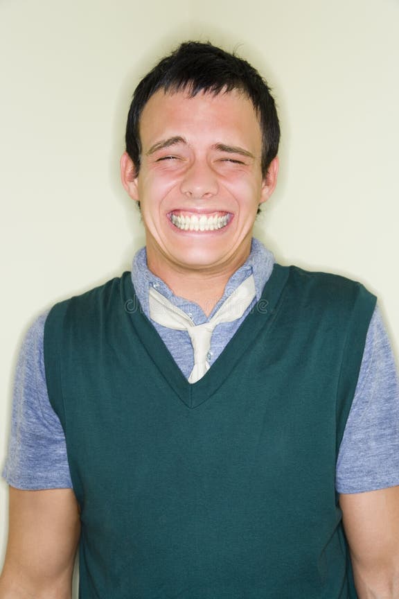 Grinning man stock image. Image of teen, emotion, portrait - 5621635