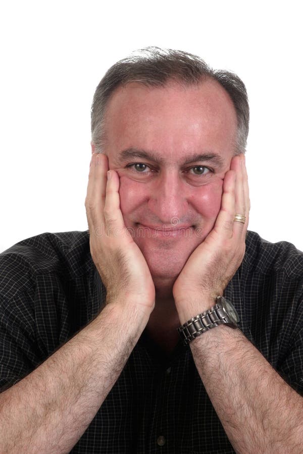 Grinning Man stock image. Image of direct, person, advertising - 745415