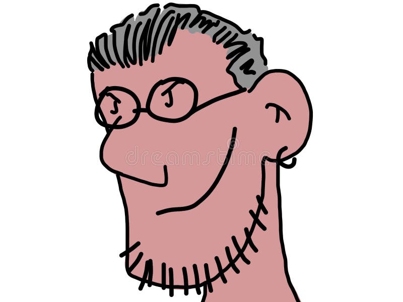 Grinning man stock illustration. Illustration of smile - 36238072