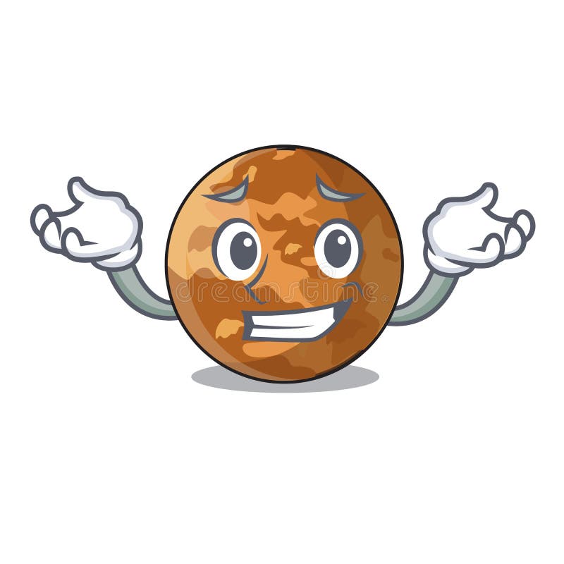 Grinning Picture of a Cartoon Mercury Planet Stock Vector ...