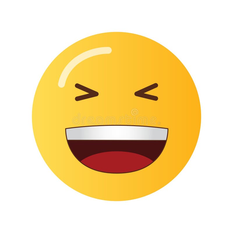 Grinning Squinting Face Icon Vector Image. Stock Vector - Illustration ...