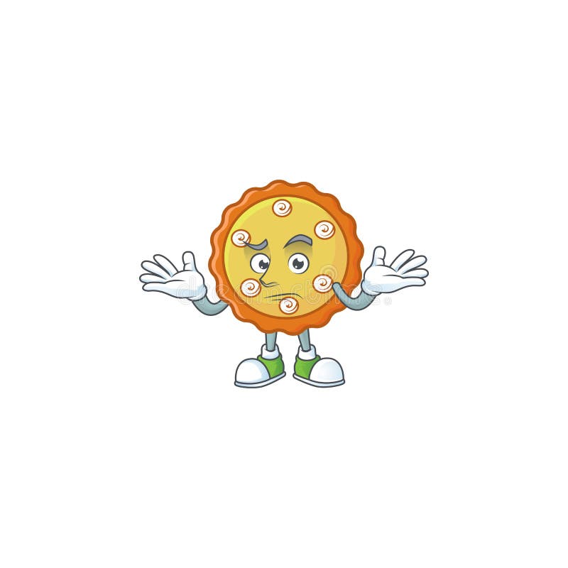 Grinning Sweet Apple Pie with Fruit Fresh. Stock Vector - Illustration ...