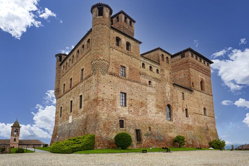 Grinzane Cavour Castle in Piedmont Stock Photo - Image of tourism ...