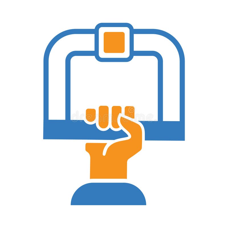 Grip, Exerciser, Fitness, Gym, Hand Grip Exerciser Icon Stock Vector ...