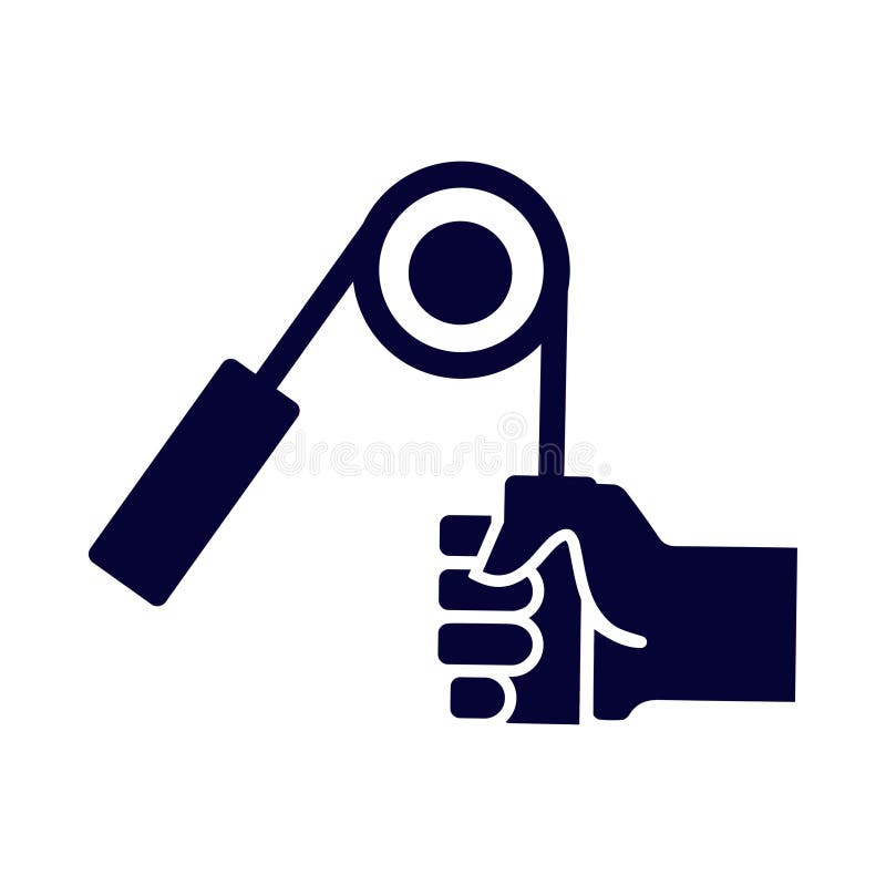 Grip, Exerciser, Fitness, Gym, Hand Grip Exerciser Icon Stock Vector ...