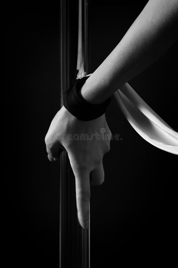 Grip of a pole dancer stock image. Image of dramatic - 46844945