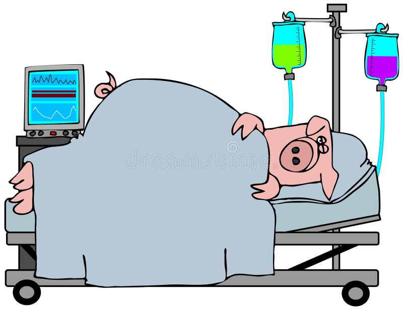 Gripe de los cerdos stock de ilustración. Ilustración de monitor - 9168775
