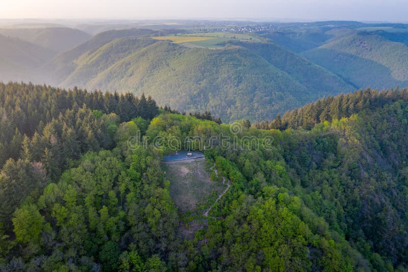 Photo of Hill in Germany, Gripfelkreutz Stock Image - Image of grass ...
