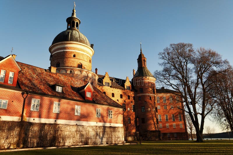 Gripsholm slott fotografering för bildbyråer. Bild av attractor - 117768787