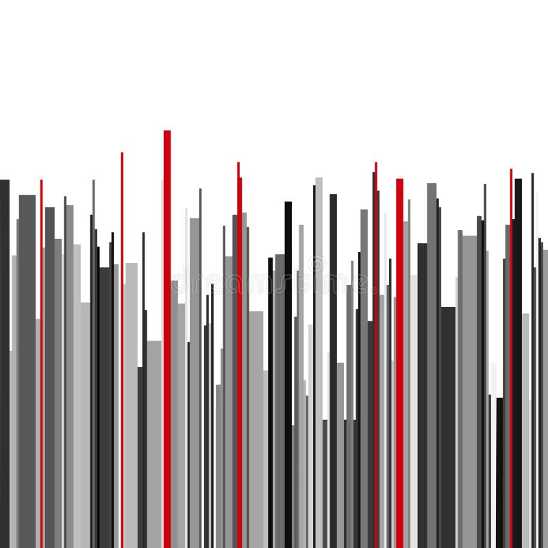 Gris, Noir Et Rouge Verticaux Abstraits D'infographics Illustration de ...