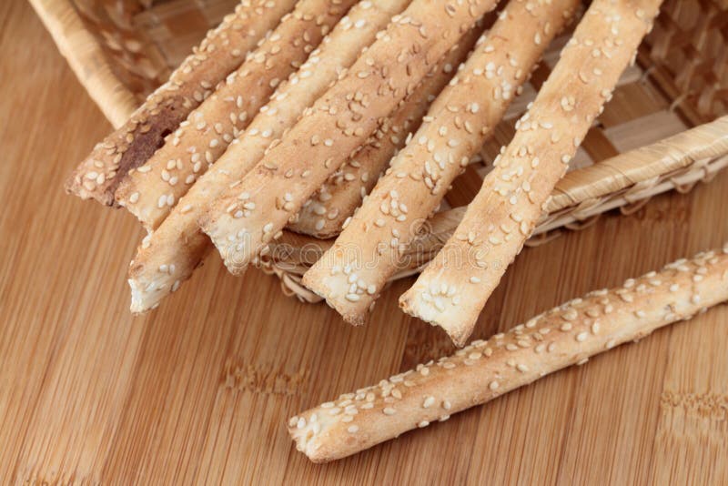 Bread sticks and crackers stock photo. Image of extra - 25131794