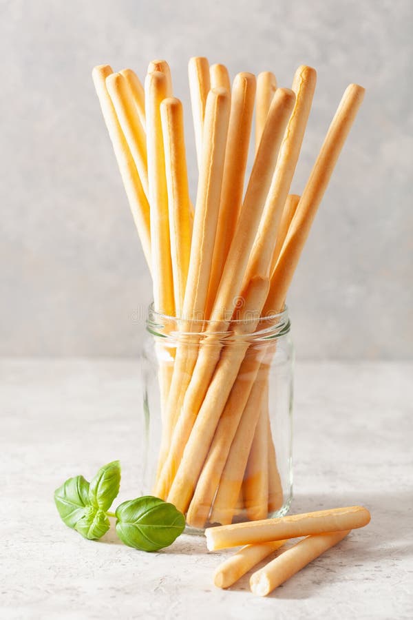 Grissini Crispy Italian Bread Sticks Stock Image - Image of italian ...