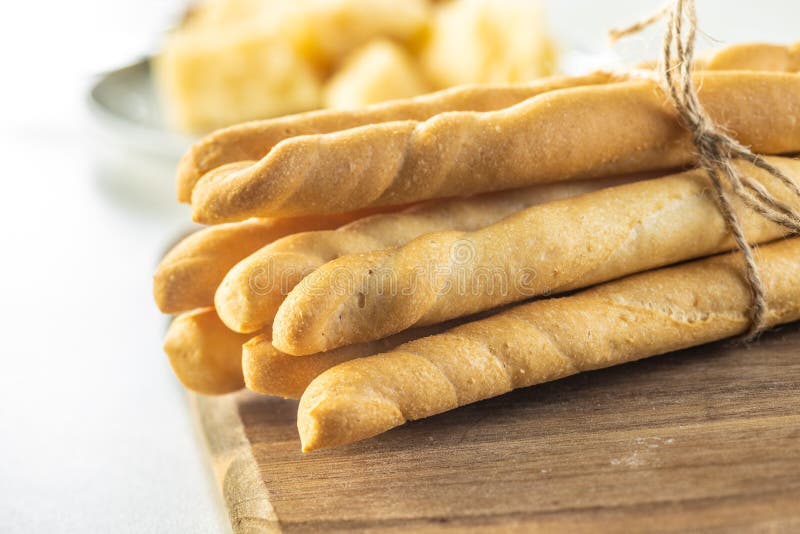 Grissini Sticks. Traditional Italian Bread Sticks Stock Image - Image ...