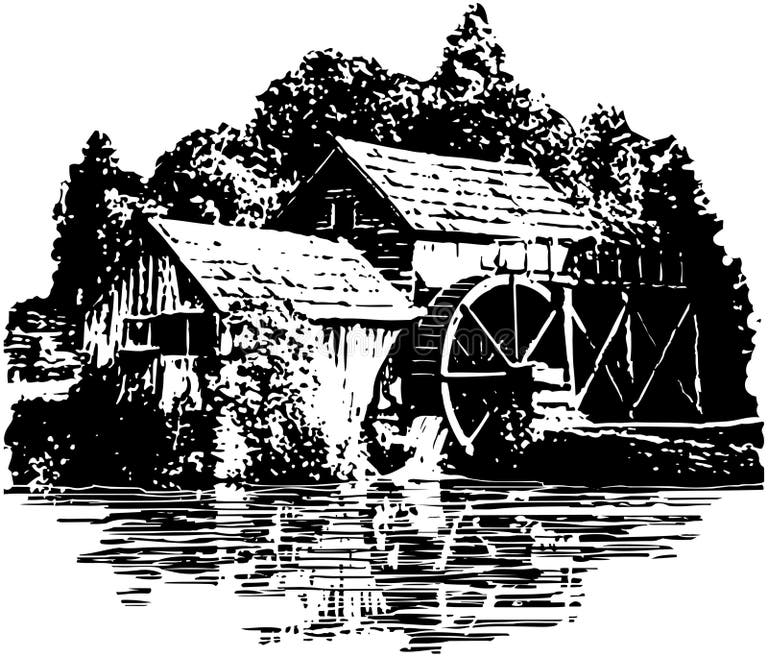 Grist Mill Stock Illustrations – 81 Grist Mill Stock Illustrations ...