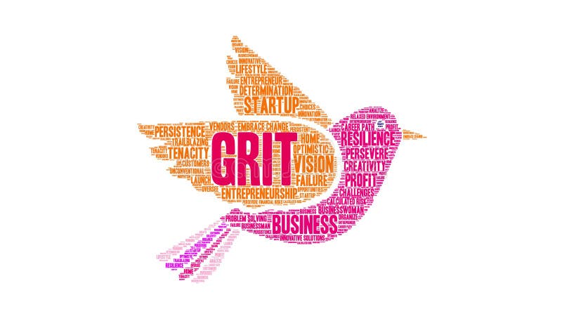 Grit Animated Word Cloud stock footage. Video of determination - 169711958