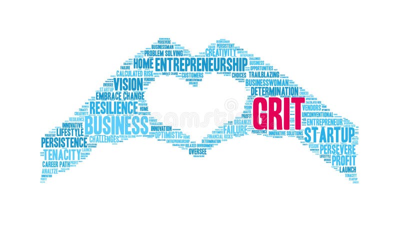 Grit Animated Word Cloud stock video. Video of challenges - 175350045