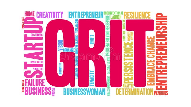 Grit Animated Word Cloud stock video. Video of embrace - 177137409