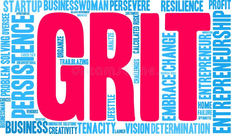 Grit Word Cloud stock vector. Illustration of entrepreneurship - 136505318