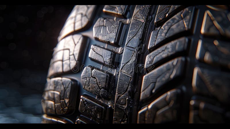 The Gritty Grip of a Worn Tire Stock Photo - Image of dirt, industry ...