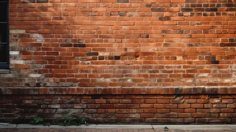 Gritty Texture of a Brick Wall. AI Generated Stock Illustration ...