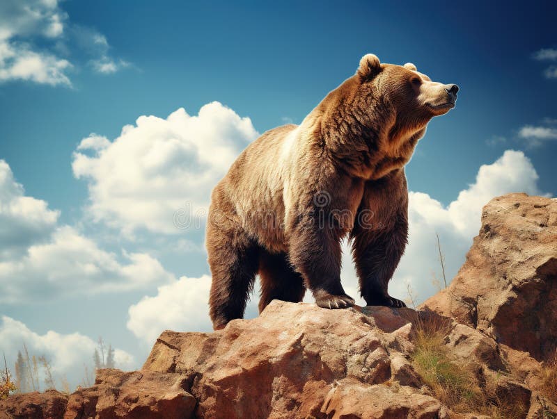 Grizzly Bear stock illustration. Illustration of imagine - 293696894