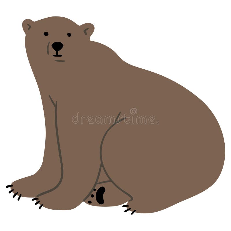 Grizzly Bear Single 31 stock vector. Illustration of wildlife - 283413548