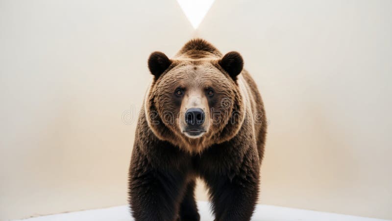 A Grizzly Bear Staring Directly at the Camera. Stock Photo - Image of ...