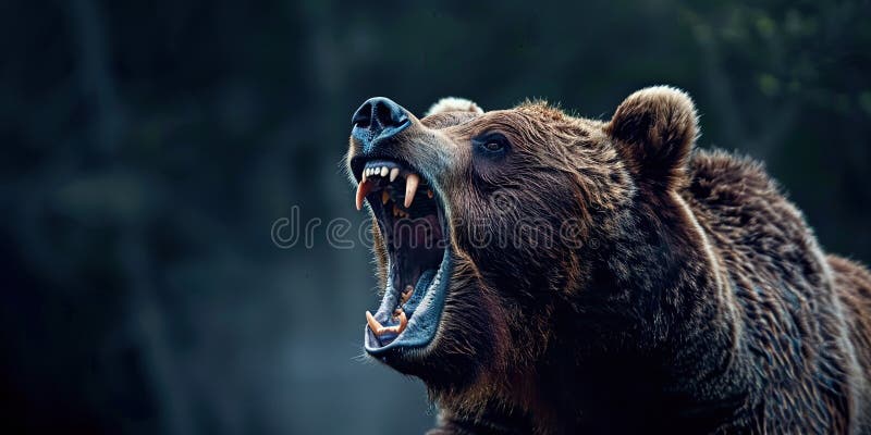 Grizzly Brown Bear Close-Up Stock Photo - Image of large, grizzly ...