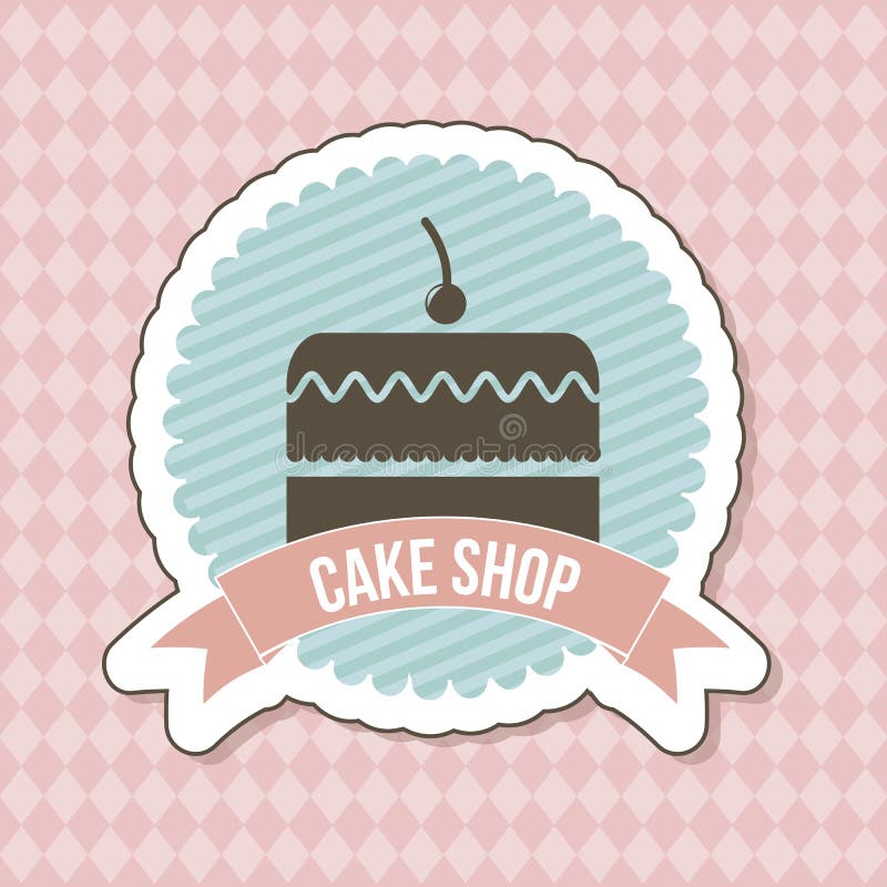 Kuchen Logo Template Lebensmittel-Vektor-Design Vektor Abbildung ...