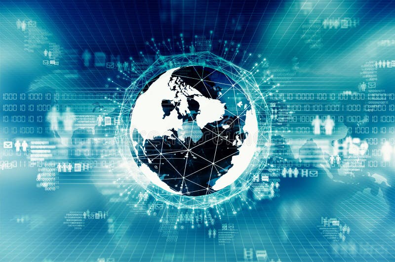 Internet Und Datenverarbeitung Stock Abbildung - Illustration von ...