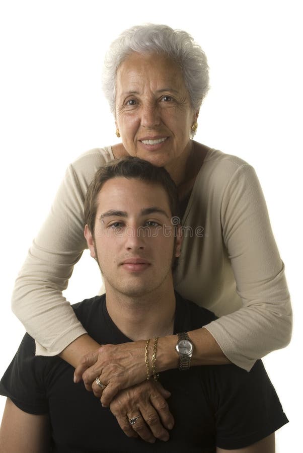Großmutter, Die Ihren Enkel Umarmt Stockbild - Bild von liebkosung ...