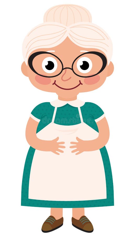 Großmutter vektor abbildung. Illustration von menschlich - 86364329