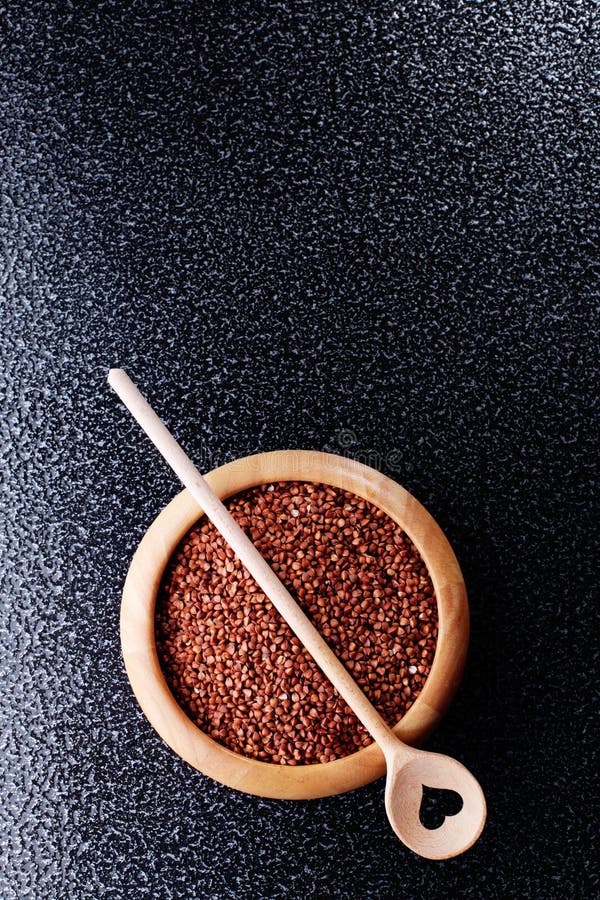 Groats stock image. Image of buckwheat, wood, dieting - 89539219