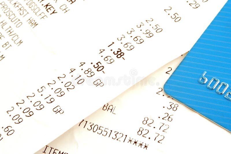 Grocery bill stock image. Image of numbers, shopping, sales - 3148687