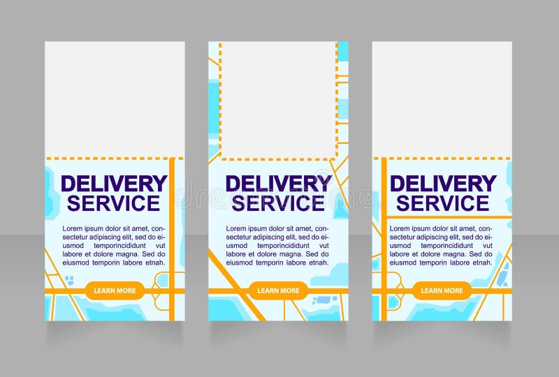 Grocery Delivery Web Banner Design Template Stock Vector - Illustration ...