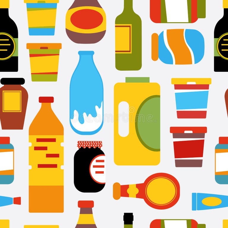 Grocery Pattern Stock Illustrations – 11,082 Grocery Pattern Stock ...