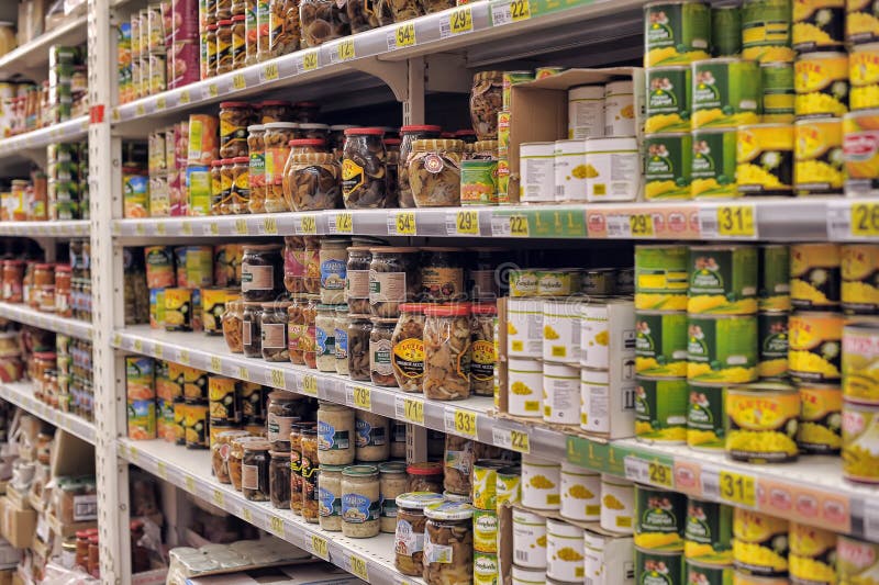 Grocery Store Canned Vegetables Editorial Photo - Image of cans, store ...